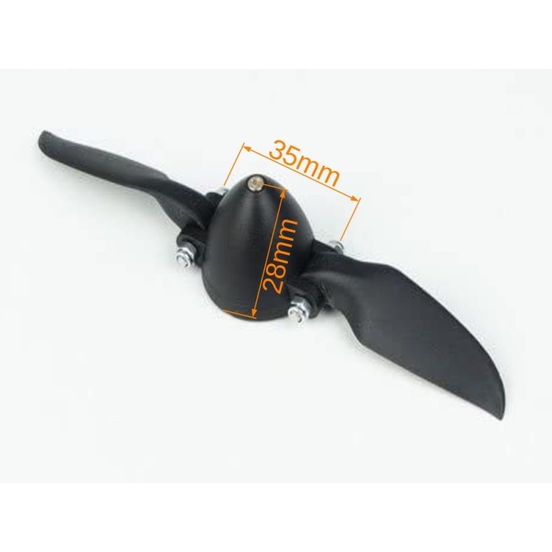 Cone - folding propeller - 6x3 folding propeller, 32mm cone, 3,00m axis ...