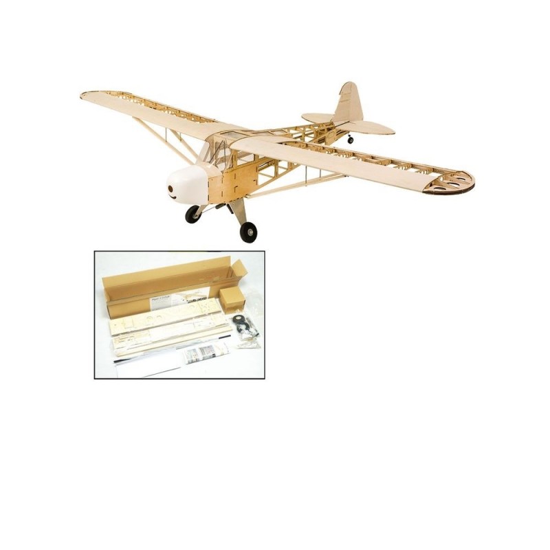 Kit bois à construire Avion Piper Cub J3 2020 env.1.80m - FLASH RC