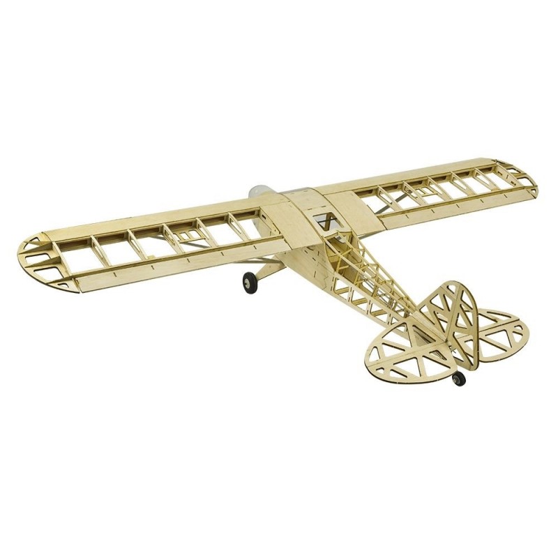 Avion Kit bois à construire Avion Piper Cub J3 2019 env.1.20m + Power ...