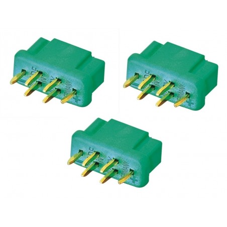 MPX socket - MPX socket 6 pins female (x3) M6 50A original MULTIPLEX ...
