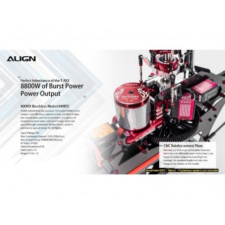 Helicópteros RC - Kit Align T-REX 650X Dominator (12S) - FLASH RC
