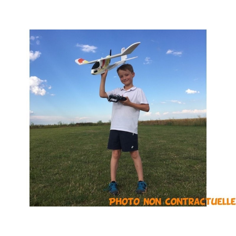 RC Factory Step-One Niñas Avión Rosa + Equipo Principiante (Modo 1)