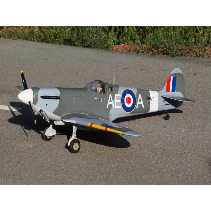 Warbirds RC - VQ plane model Spitfire 50. 1.54m - FLASH RC