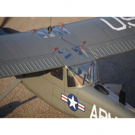 RC Model Aircraft - VQ model L-19 Cessna Bird Dog Olive 1.70m - FLASH RC