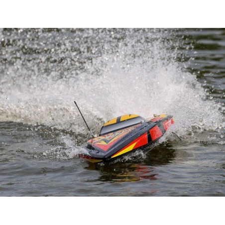 Lanchas RC - Proboat Sonicwake V2 36 BL Rojo/Negro RTR - FLASH RC