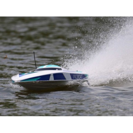 RC Powerboats - Proboat Sonicwake V2 36 BL Blue/White RTR - FLASH RC