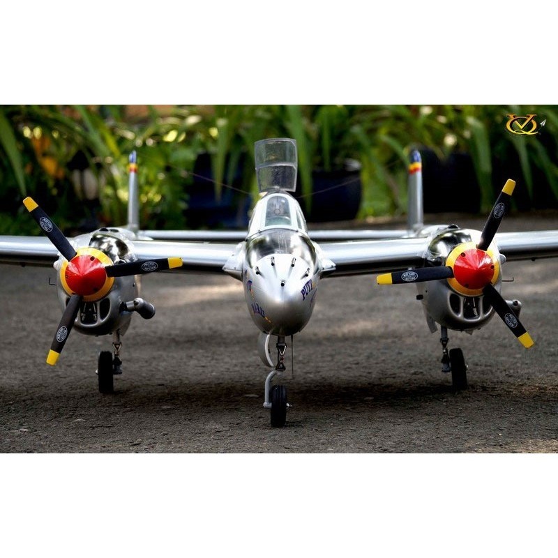 Warbirds RC - VQ Model P-38 twin 2.1m green version - FLASH RC