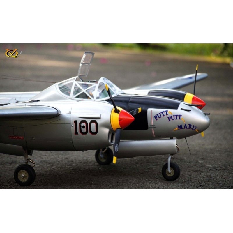 Warbirds RC - VQ Model P-38 twin 2.1m green version - FLASH RC