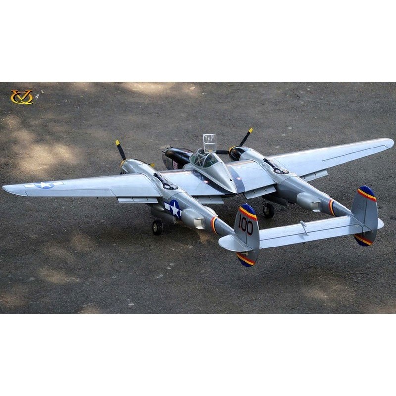 Warbirds RC - VQ Model P-38 twin 2.1m green version - FLASH RC