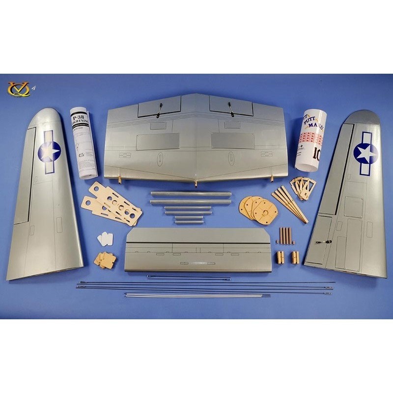 Warbirds RC - VQ Model P-38 twin 2.1m green version - FLASH RC