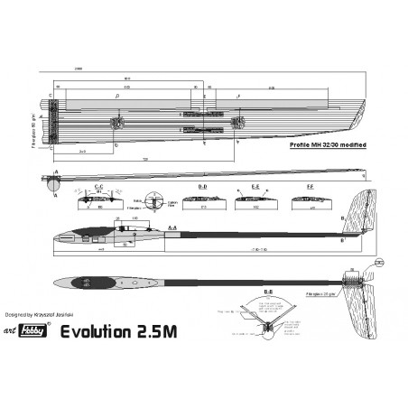 RC Gliders - EVOLUTION VL 2,5m Art Hobby - FLASH RC