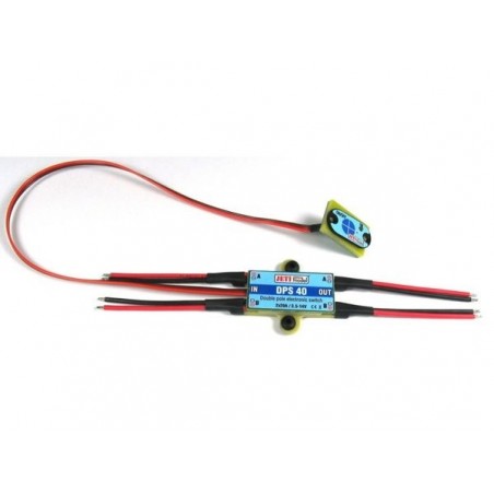 Electronic / magnetic switches - Double Inter 2x20A DPS40 Jeti - FLASH RC