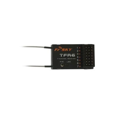 FASST FUTABA Receptores Compatibles - TFR6 Rx Frsky 7 Canales 2.4GHz ...
