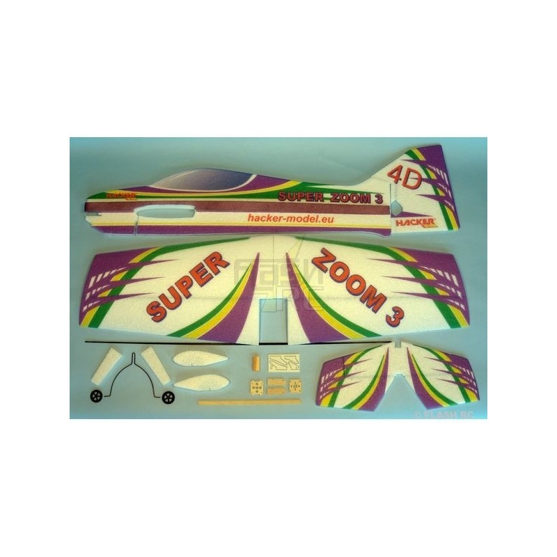 RC Aerobatic Aircraft - Hacker Aircraft model Super Zoom 3 purple ARF ...