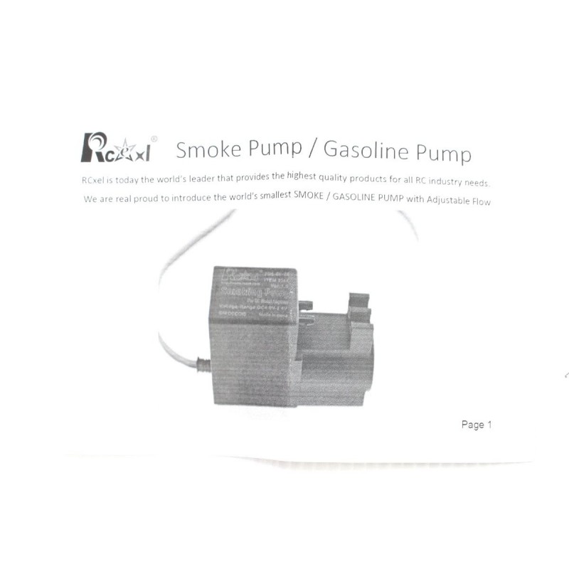 Smoke (pumps, oil, ...) - Mini smoke pump with adjustable flow RCEXL ...