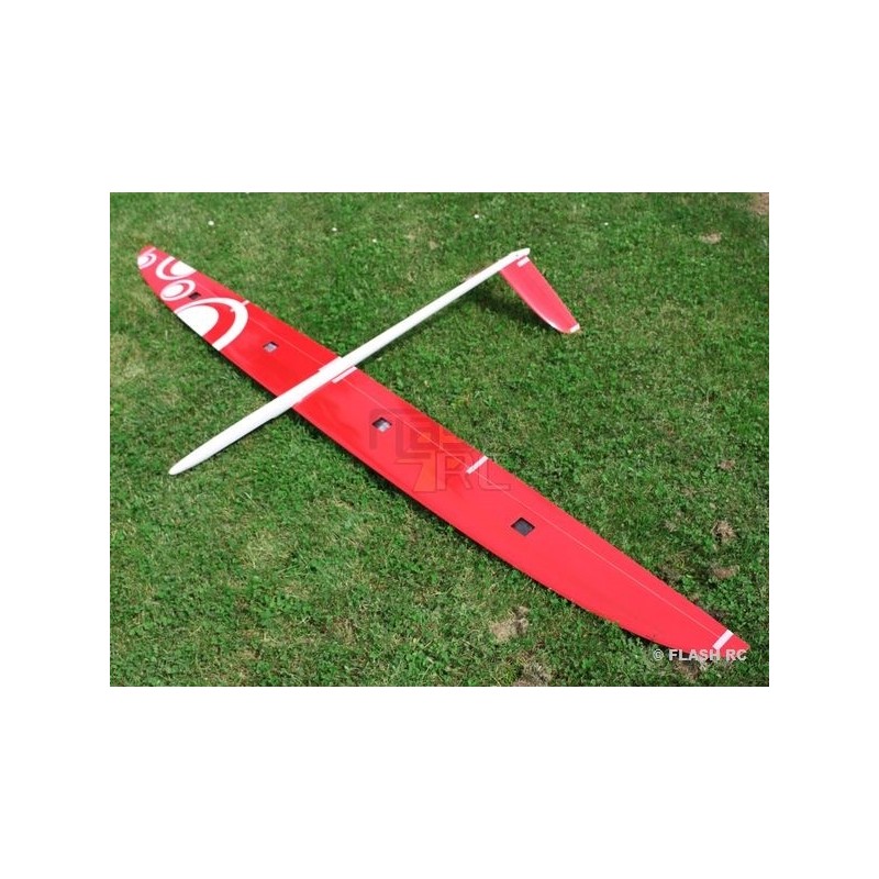 RC Motorgliders - E-Strega all fiber approx.2.90m white & red RCRCM ...