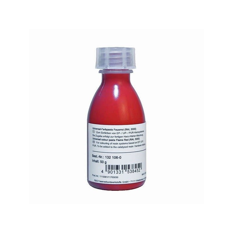 Epoxy coloring pastes - Epoxy coloring paste fire red (RAL 3000) 50g R ...