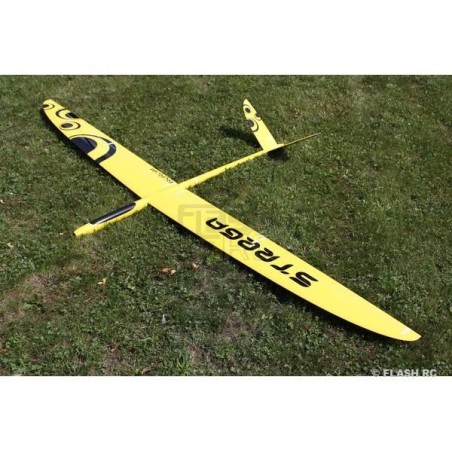 RC-Motorsegler - E-Strega Vollfaser ca.2.90m gelb & schwarz RCRCM ...