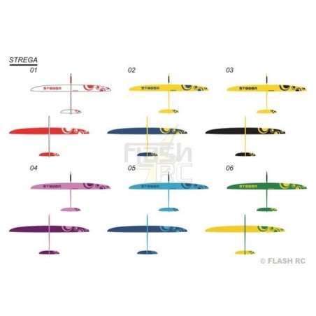 RC-Motorsegler - E-Strega Vollfaser ca.2.90m gelb & schwarz RCRCM ...
