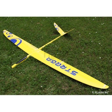 Motoplaneurs RC - E-Strega Full Carbon 2.90m jaune & bleu RCRCM - FLASH RC