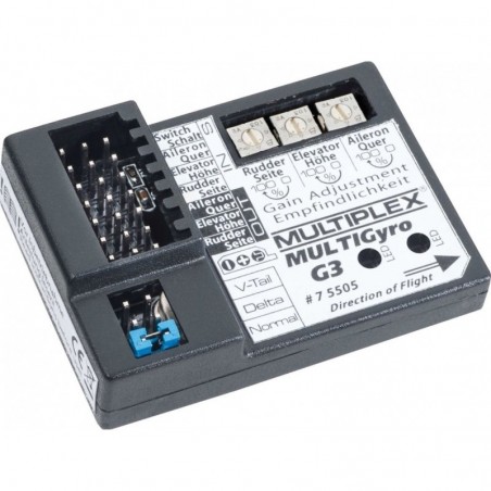 Gyroscopes - MultiGyro G3 Multiplex aircraft gyroscope - FLASH RC