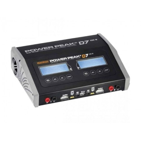 Chargers - Power Peak D7 EQ-BID 2x200W 12/220V Multiplex Charger - FLASH RC