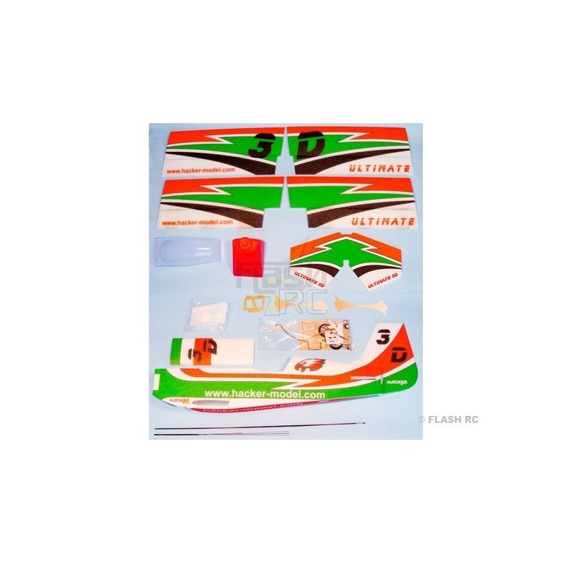 RC Aerobatic Aircraft - Hacker model 3D ver t ARF approx.1.00m - FLASH RC