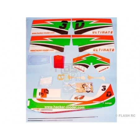 RC Aerobatic Aircraft - Hacker model 3D ver t ARF approx.1.00m - FLASH RC