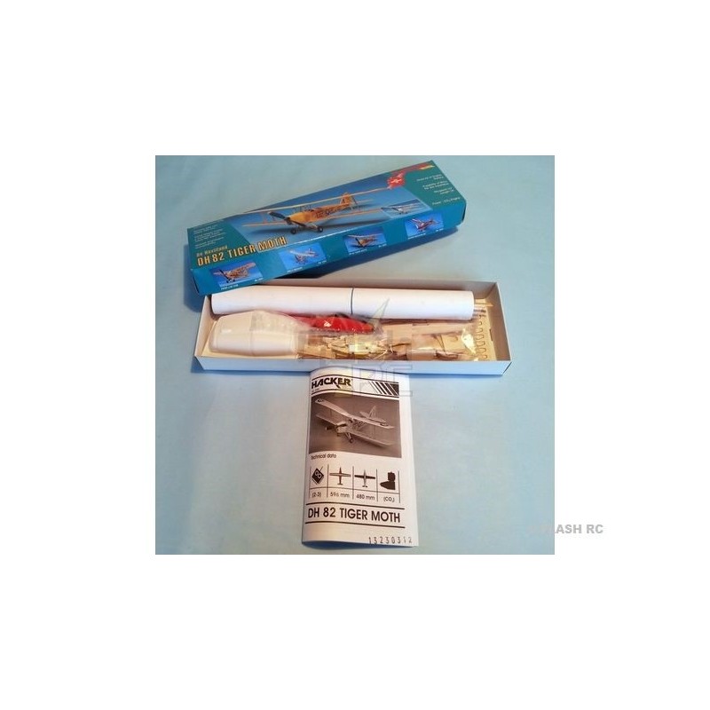 Modelo de avión RC - Kit de avión Hacker modelo DH82 Tiger Moth aprox.0 ...