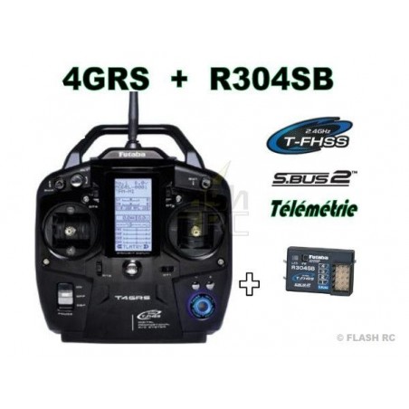 Mandos Radio - Radio Futaba 4GRS 2.4Ghz T-FHSS + R304SB - FLASH RC