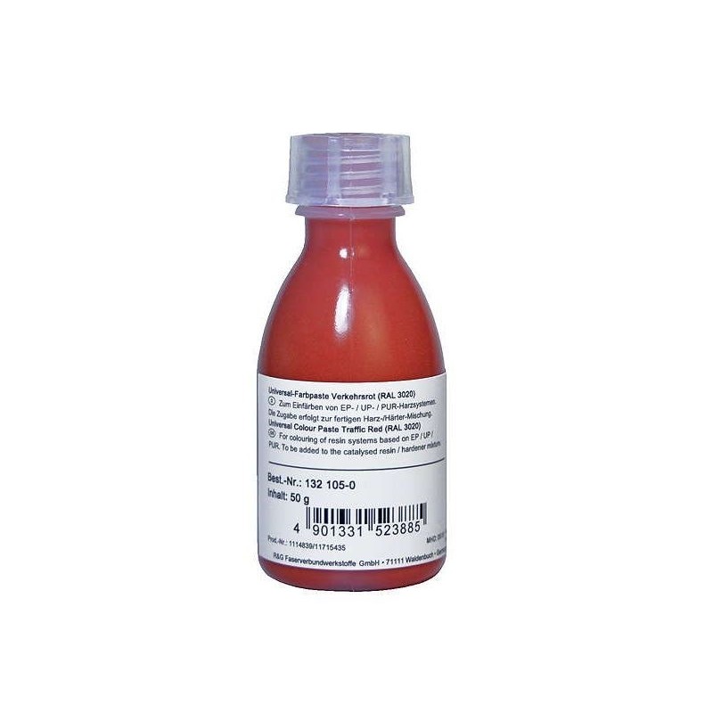 Epoxy coloring pastes - Epoxy coloring paste traffic red (RAL 3020) 50g ...